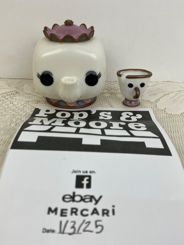 Funko Pop! Disney: Mrs. Potts And Chip 92 Loose Vinyl Figure | eBay