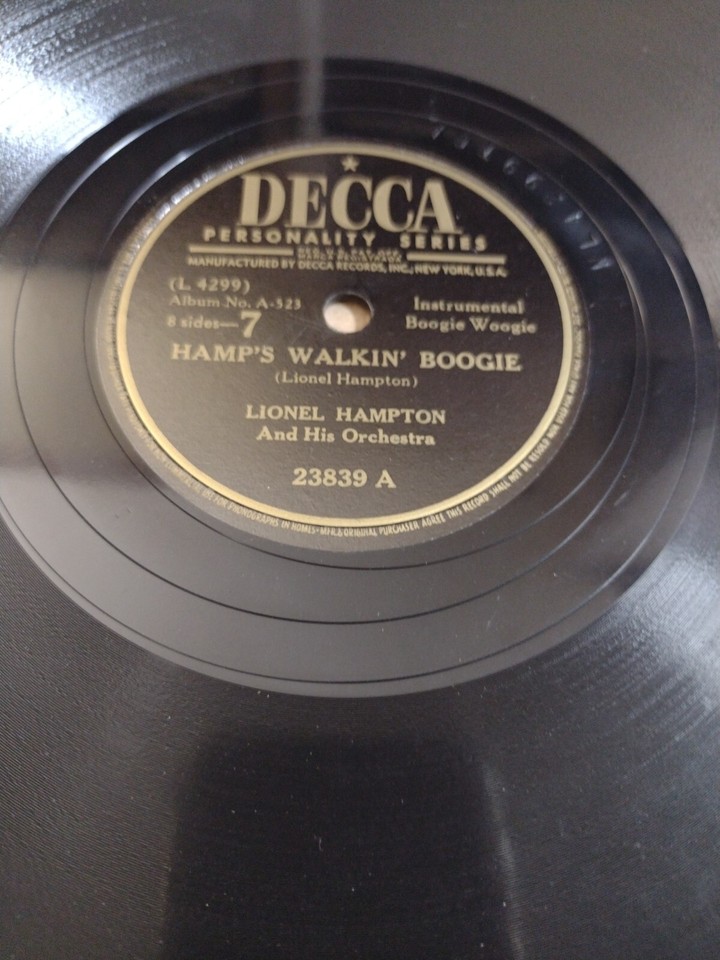 LIONEL HAMPTON Hamp's Walkin' Boogie / Ridin' On The L And N 78 Decca ...