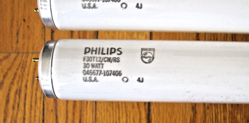 4 x PHILIPS 30w FLUORESCENT TUBE LIGHT BULB LAMP 3 FT 36" T12 USA MADE ...