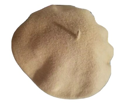 Vtg Basque Beret Hat cap Wool Tan Brown Italy Unisex S | eBay