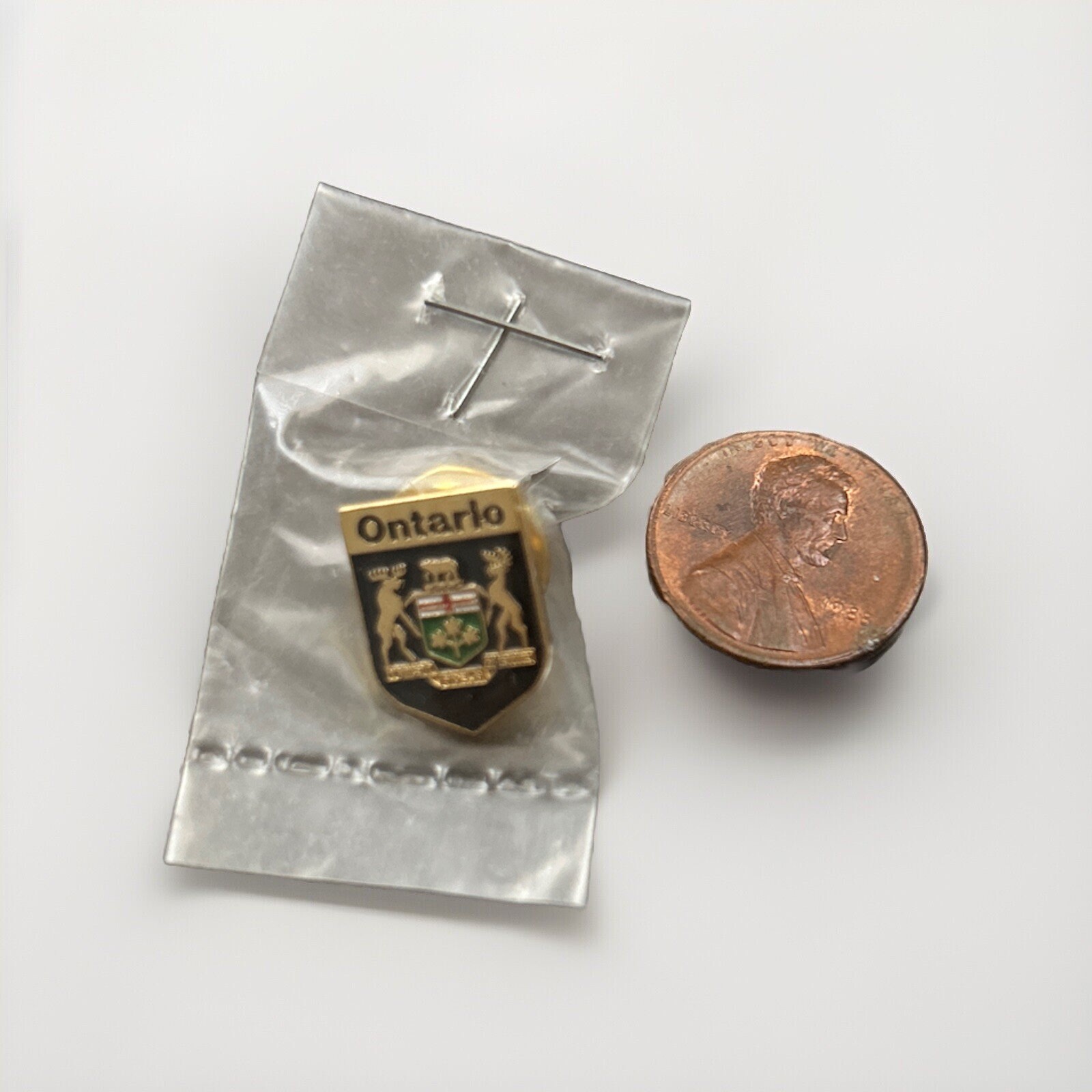 Ontario Canada Province Moose Elk Heraldic Crest Coat of Arms Shield ...