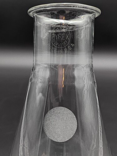 VINTAGE PYREX 250ml FLASK ERLENMEYER Non Graduated Green Label Wide ...