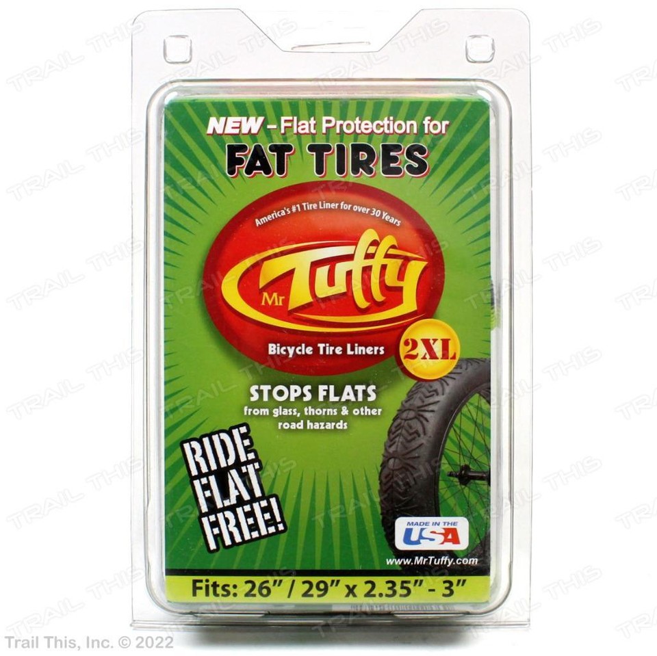 Mr.Tuffy 2XL 26" or 29" x 2.35-3" Tire (2) Liners Fat MTB Bike Stops Flats Lime 800877282581| eBay