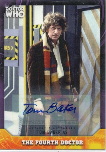TOM BAKER Autograph card- Doctor Who Signature Series 2017 (#9/10) VERY ...