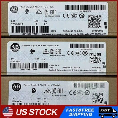 New Factory Sealed AB 1756-OF8 SER A ControlLogix 8 Pt PLC Output ...