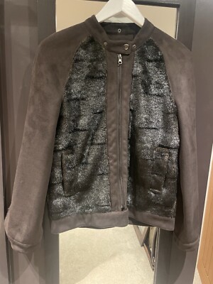 KOOKAI Ladies Size 38 Brown Full Zip Jacket Faux Fur Trim Microsuede ...