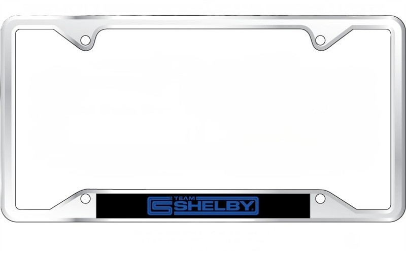 Shelby Chrome License Plate Frames - 2 Styles - Ford Mustang Cobra ...