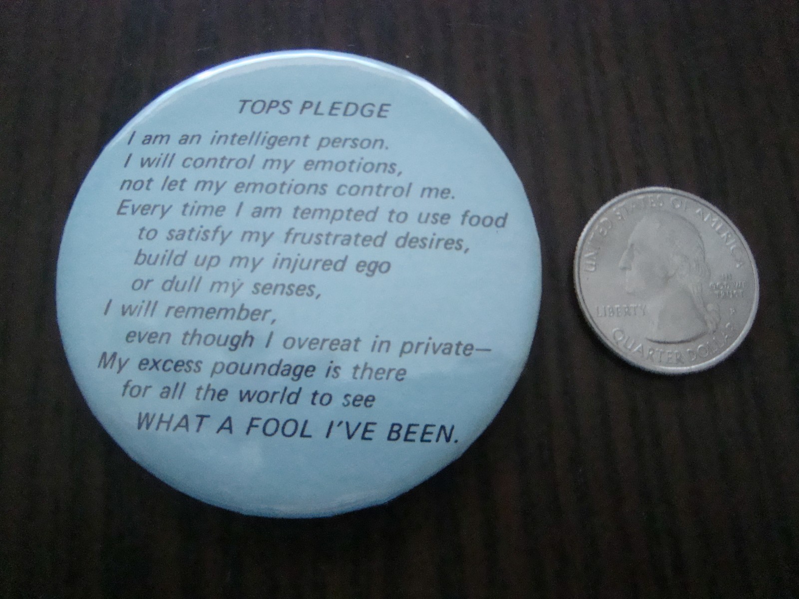 Vintage 1970's TOPS Take Off Pounds Sensibly Weight Loss CHARMS ...