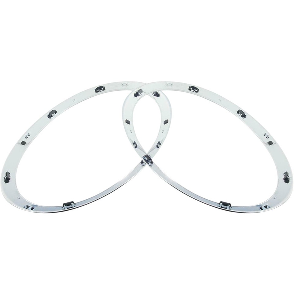 Left & Right For F55 F56 F57 MINI Cooper Headlight Trim Ring SetChrome ...