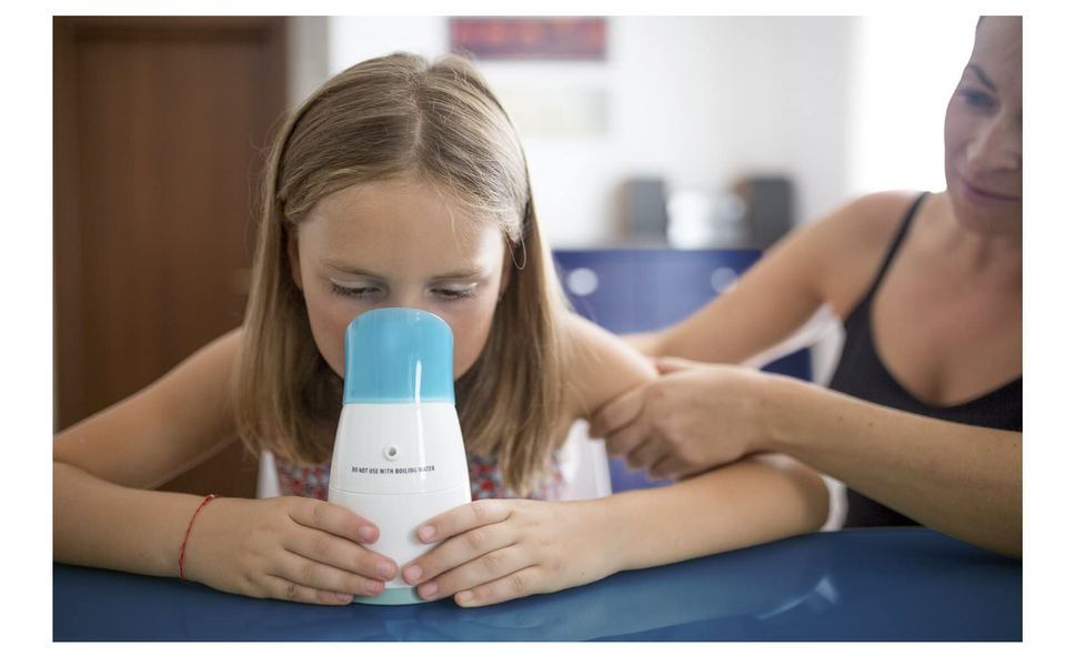 Steam Inhaler Facial Personal Steamer Nasal Sinus Cough With Two Scent ...