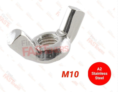 M10 - 10mm Wing Nut Butterfly Nut Stainless Steel A2-70 (304) DIN 315 ...