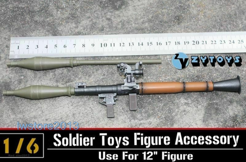 1/6 ZYTOYS Antitank Bazooka RPG-7 Weapon Scene Props For 12'' Male ...