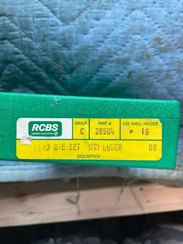 RCBS 9mm Luger Die #20504 | eBay