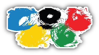 Olympic Rings Grune Vinyl Sticker Car Bumper Decal | eBay