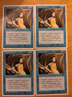 4x MTG Creature Bond Fourth Edition | eBay