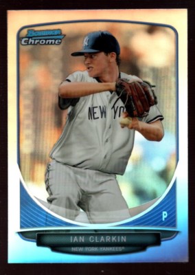 IAN CLARKIN YANKEES MINT REFRACTOR ROOKIE SP 2013 BOWMAN CHROME #BDPP21 ...
