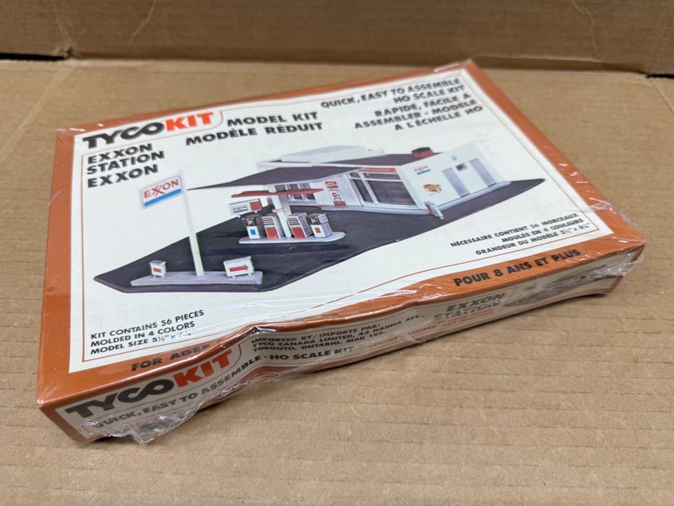Vintage Tyco HO Scale Model Kit EXXON STATION factory sealed | eBay
