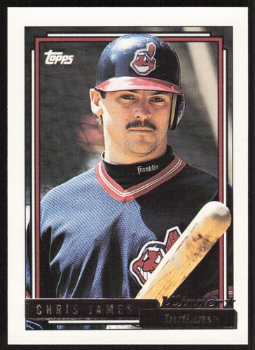 1992 Topps Gold Winners Chris James Baseball Card #709 - Cleveland ...