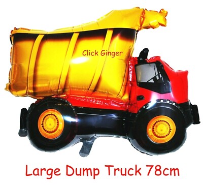 Dump Truck Large Helium Quality Foil Balloon Construction Party ...
