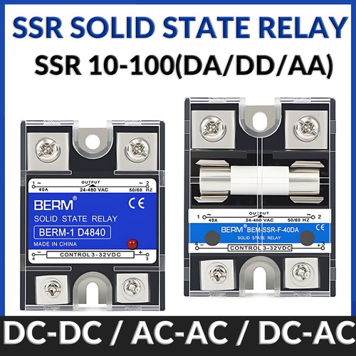 Solid State Relay Module SSR 10-100 DA DD AA DC-DC DC-AC 3-32VDC / 5 ...