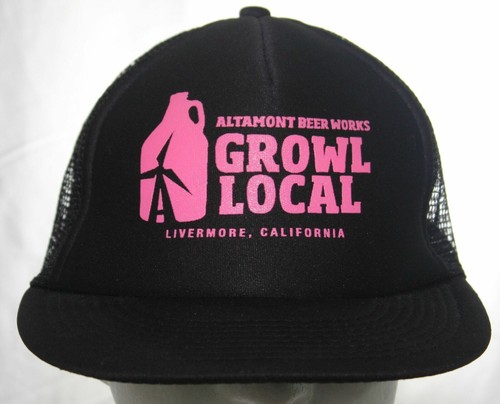 NWOT Altamont Beer Works Growl Local Livermore California Trucker Hat ...
