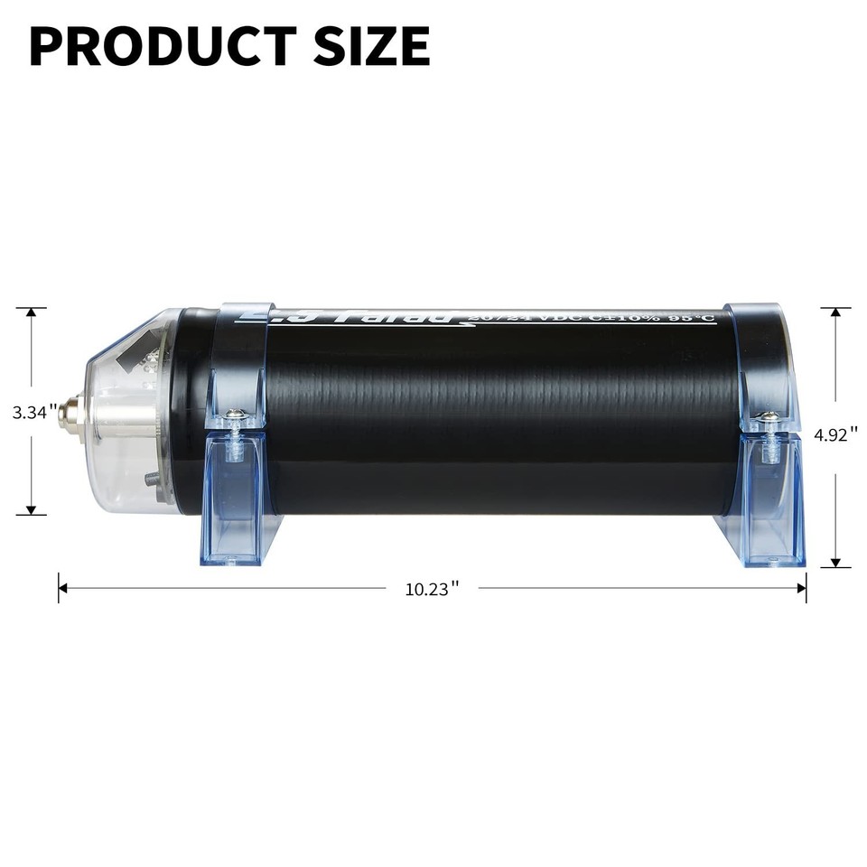 2.5 Farad Digital Power Capacitor for Car Audio System, Performance Car ...