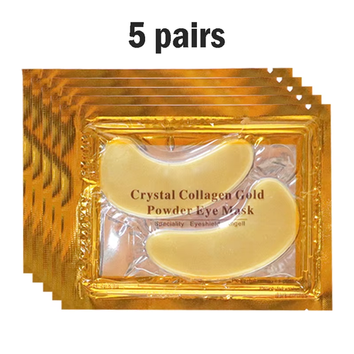 5/10/20/30 Pairs Crystal Gold Eye Patches anti Dark Circles Remove Eye ...