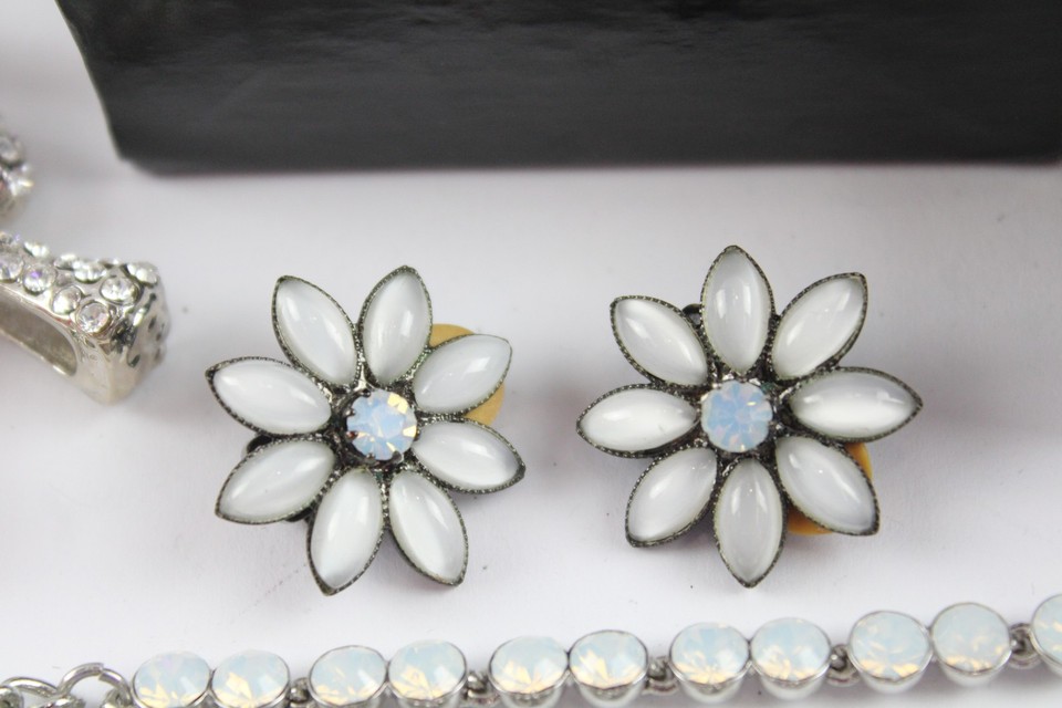 Butler & Wilson Jewellery Silver Tone Keyring Earrings Boxed Signed ...