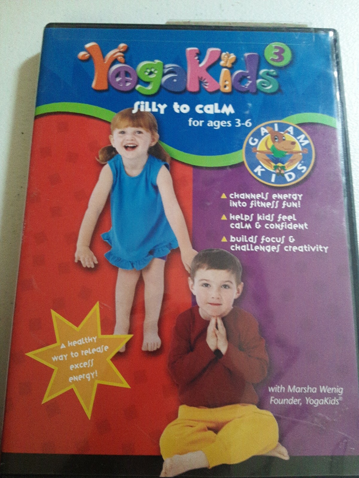 YogaKids, Vol. 3: Silly to Calm DVD Yoga Kids Marsha Wenig Gaiam ...