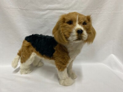 Lifelike Dog Figure Standing Beagle with Goat Fur | eBay