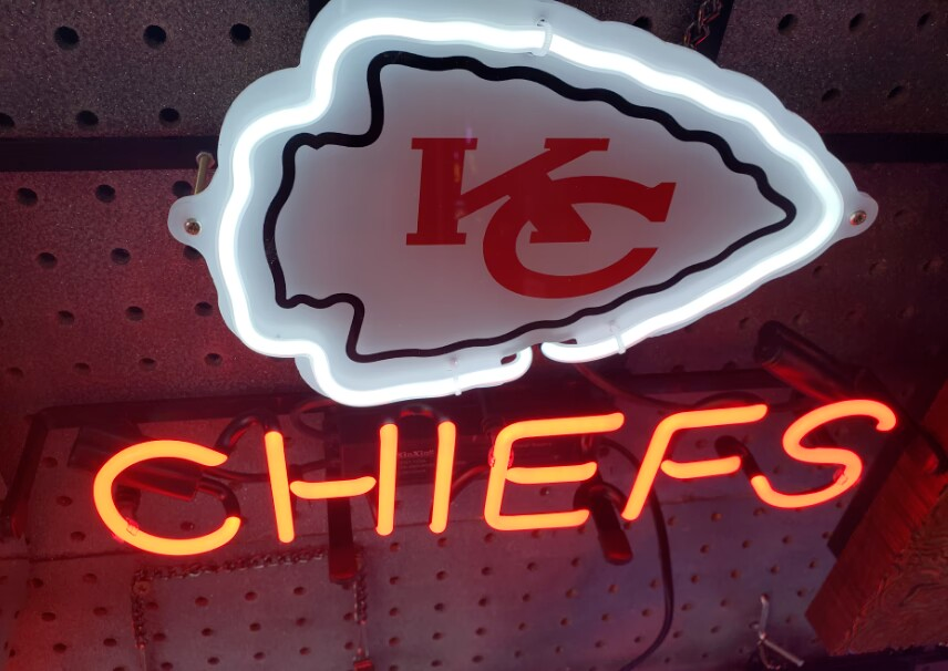 Kansas City Chiefs KCC 17"x14" Neon Sign Light Lamp Pub Bar Decor ...
