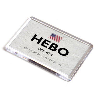 FRIDGE MAGNET - Hebo - Oregon - USA - Lat/Long | eBay UK