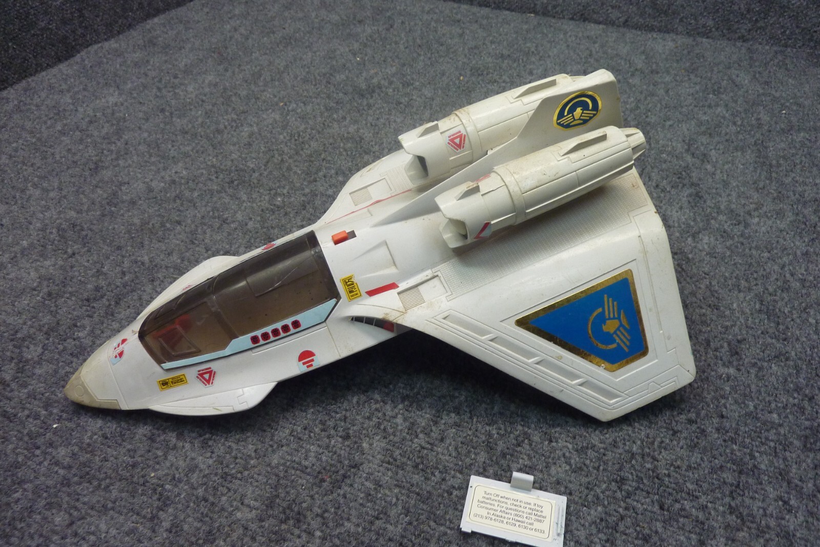 Vintage 1986 Captain Power Jet XT-7 Mattel Spaceship Not Complete/ Not ...