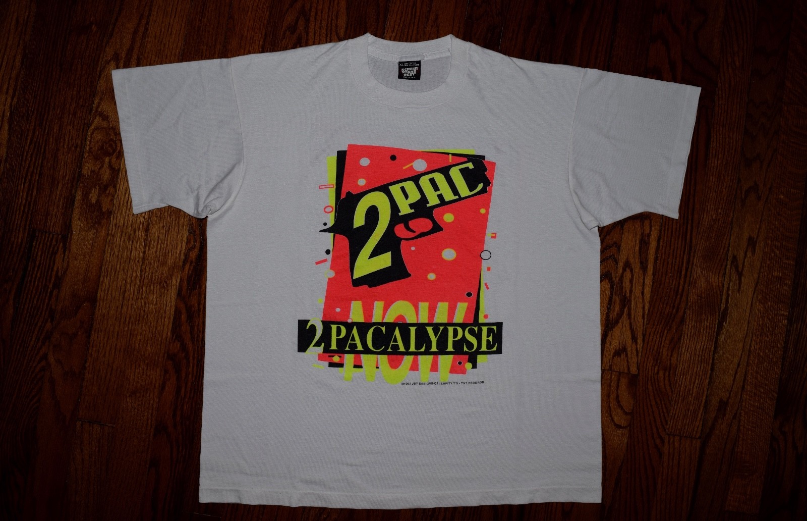 1992 2PACALYPSE NOW interscope tnt records vtg 90s t-shirt rap hiphop ...