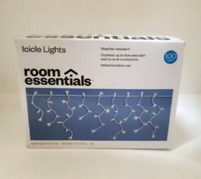 Room Essentials 100ct Icicle String Lights | eBay
