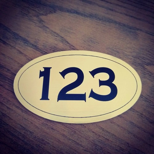 Adhesive Office Room Number Door Number Plate House Number Hotel Room ...