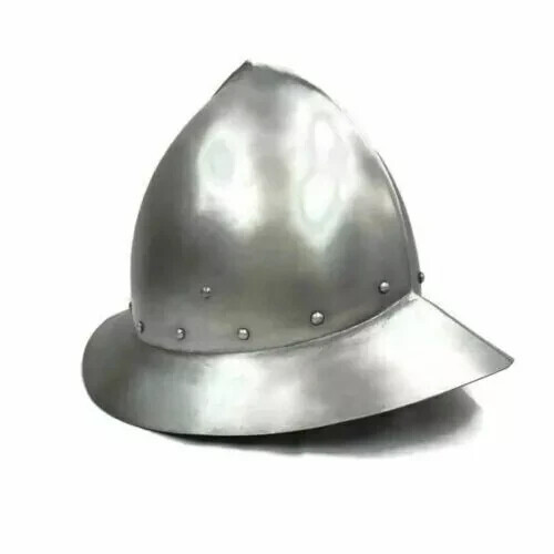 Medieval Kettle Hat Armor Helmet Medieval Knight Crusader Steel Armor ...