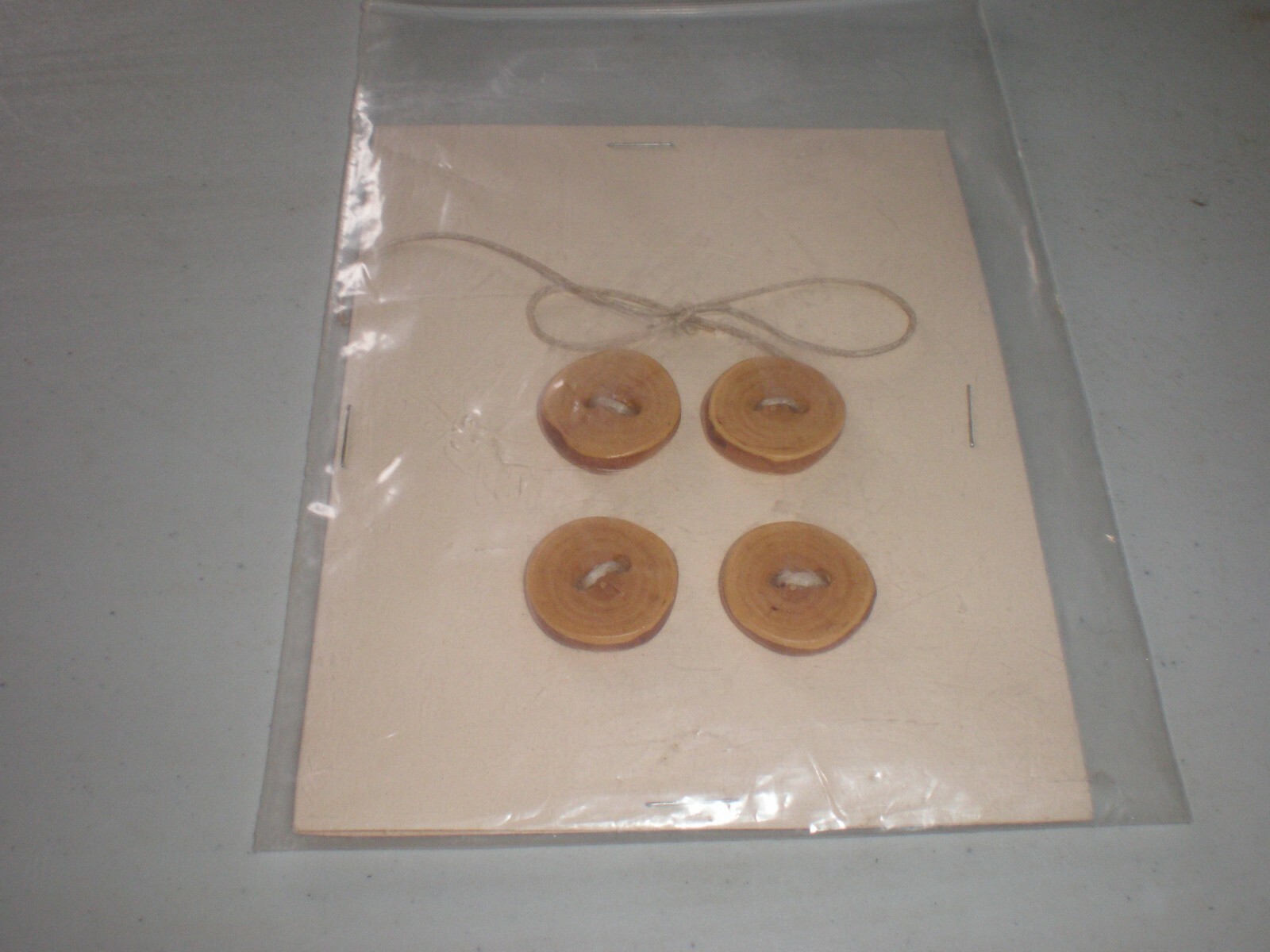 Set of 4 Dogwood Wooden Buttons 7/8" Round NEW | eBay