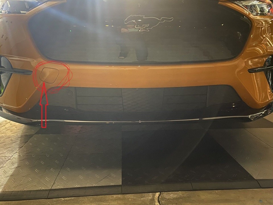 Bumper Tow Hook License Plate Mount Kit For Ford Mustang Mach-E GT 2021 ...