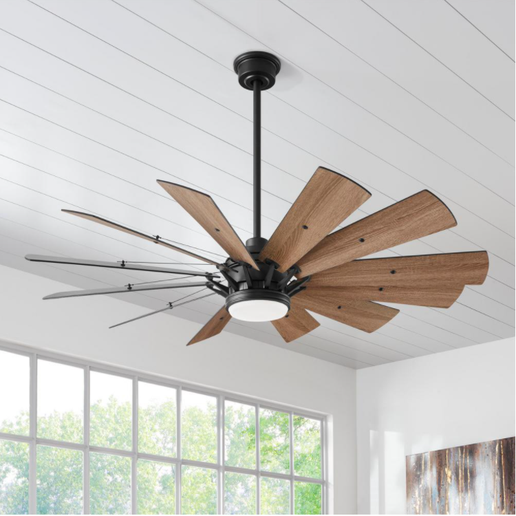 60 Large Tornado Ceiling Fan + Remote Unique Steampunk Loft Cabin ...
