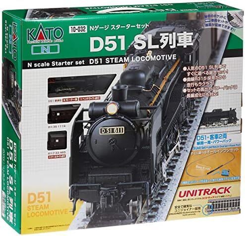 KATO N Gauge Starter Set D51 Steam Locomotive 10-032 Model Train ...