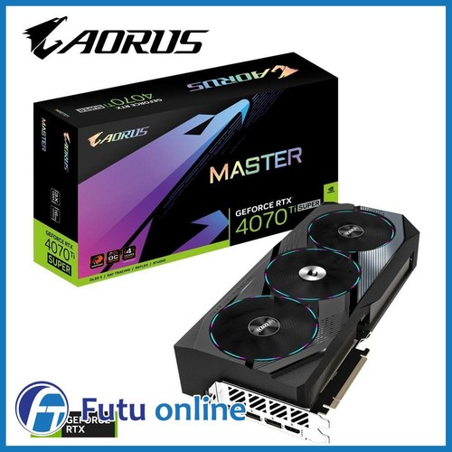 Gigabyte GeForce RTX 4070 Ti SUPER MASTER 16GB GDDR6X RGB LED Graphics ...