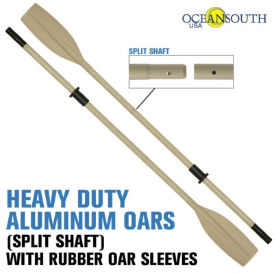 Heavy Duty Aluminum Oars Detachable with Rubber Oar Sleeve/Stopper ...