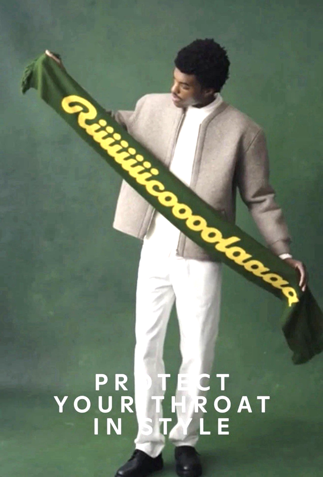 Ricola Scented Scarf Peppermint Green w Yellow Lettering '26 Limited ...