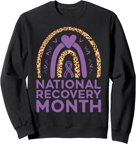 National Recovery Month Addiction Awareness Ribbon Unisex Crewneck ...