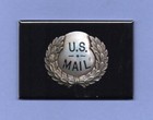 POST OFFICE US BADGE *2X3 FRIDGE MAGNET* USPS STAMP LETTER DELIVER BOX ...