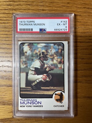 1973 Topps #142 Thurman Munson New York Yankees PSA 6 | eBay