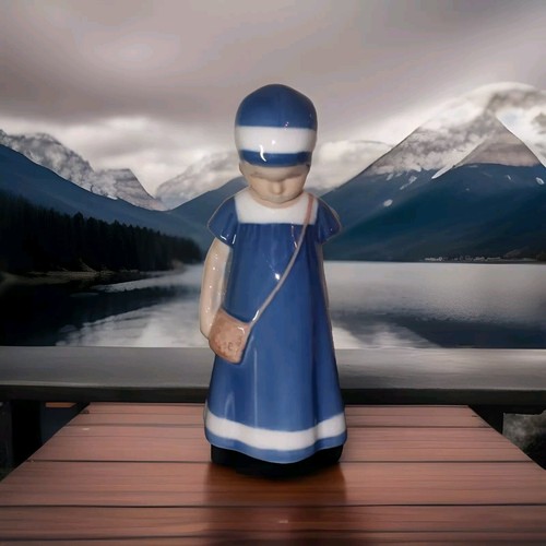 Royal Copenhagen Bing & Grondahl 1574 ELSE Girl in Blue Dress Porcelain ...