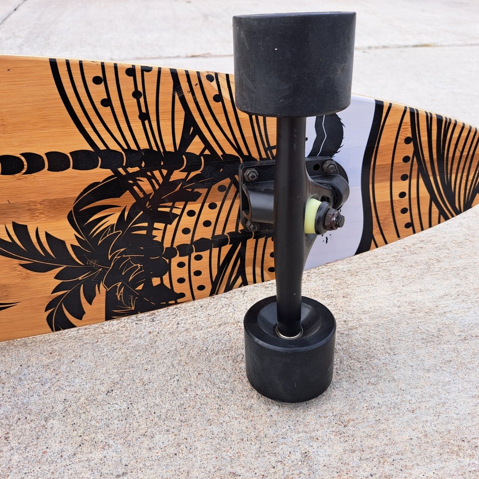 RIMABLE Bamboo Pintail Longboard Coconut Tree Beach 41 Inch | eBay