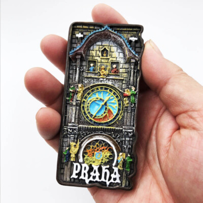 The Prague Astronomical Clock Czech Tourism Souvenir Gift 3D Resin ...